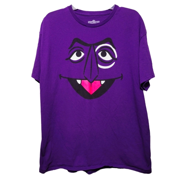 Sesame Street | Shirts | Sesame Street Purple The Count Mens Graphic ...